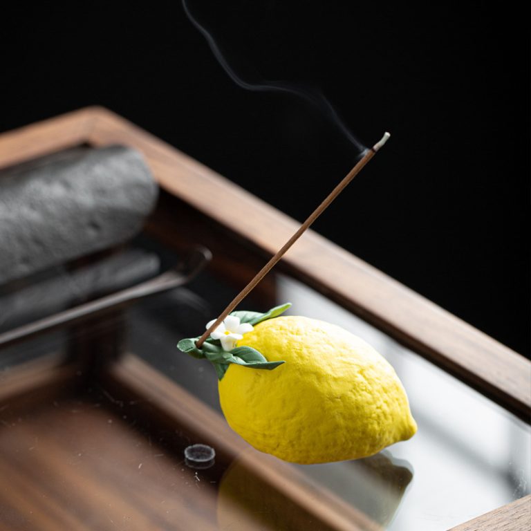 Ceramic Lemon Thread Incense Burner - DORISMILE